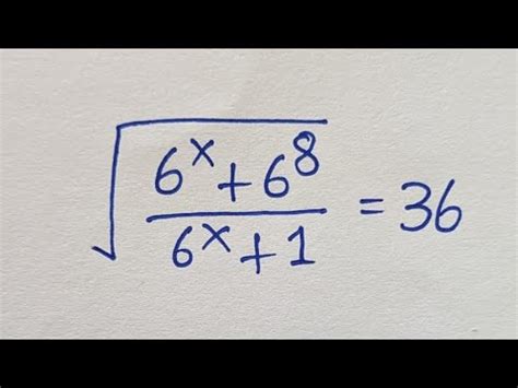 A Nice Square Root Math Problem Ll Mathematics YouTube