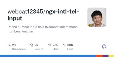 Github Webcat12345ngx Intl Tel Input Phone Number Input Field To