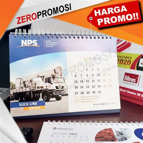Jual Kalender Meja Duduk Custom