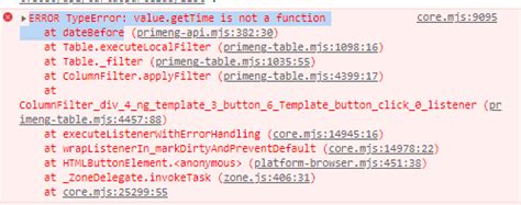 Typescript Error Typeerror Value Gettime Is Not A Function At