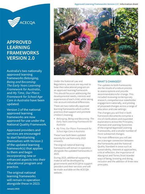 Infosheet Alf Overview V20 Pdf Learning Evaluation