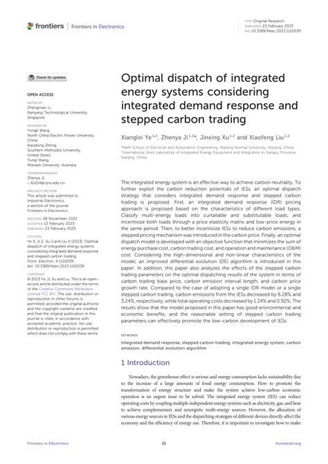 Pdf Optimal Dispatch Of Integrated Energy Systems Considering