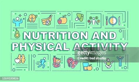 Nutrition And Physical Activity Word Concepts Green Banner High Res