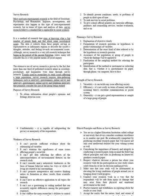 survey research pdf survey methodology thought