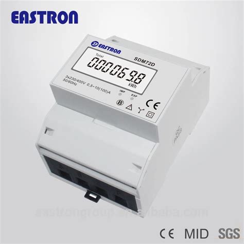 Eastron Sdm72d Kwh Meter 3 Phase Lcd Display Energy Meter Mid