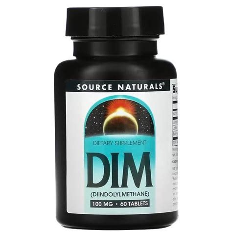 ᐉ Дииндолилметан Dim Source Naturals 100 мг 60 таб • Купить в Киеве Украине • Лучшая цена в