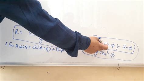 Projectile At Inclined Plane Jee Based Youtube