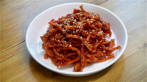 진미채볶음 맛있게 만드는법 부드러운 진미채볶음 만들기 Youtube