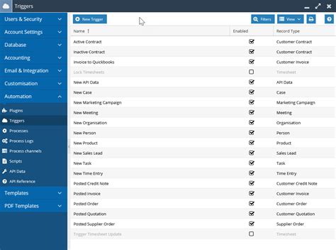 Configuring Triggers And Webhooks Workbooks Crm Support