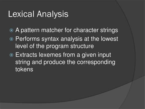 PPT Lexical And Syntax Analysis PowerPoint Presentation Free Download ID