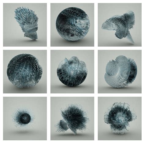 Spherical Harmonics Mathematical Sphere Fractals D Model Cgtrader