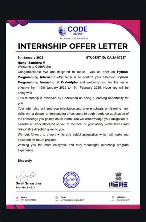 Pythonprogramming Codealpha Newbeginnings Careergrowth Gratitude