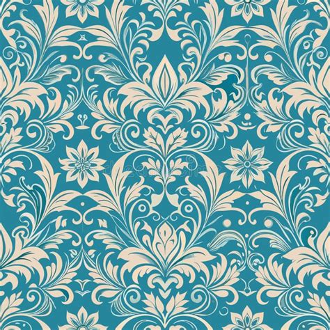 Seamless Floral Pattern On Uniform Background Elegant Ornament Design