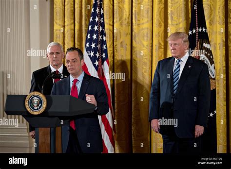 Washington Usa 22nd Jan 2017 Reince Priebus White House Chief Of