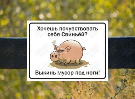 Табличка соблюдайте чистоту