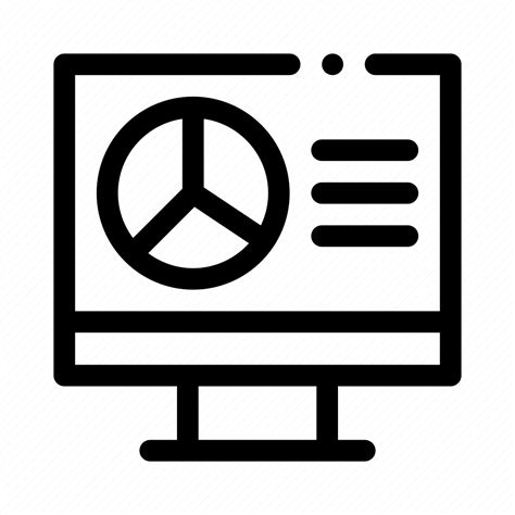 Online Analysis Report Graph Screen Monitor Icon Download On