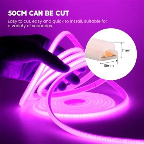Ruban Led Cob 220V 288 Leds M Néon Bande Led Ip65 Etanche Flexible