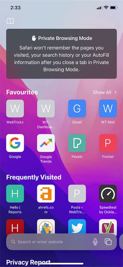 How To Open A Private Tab In Safari On Ios Ipados