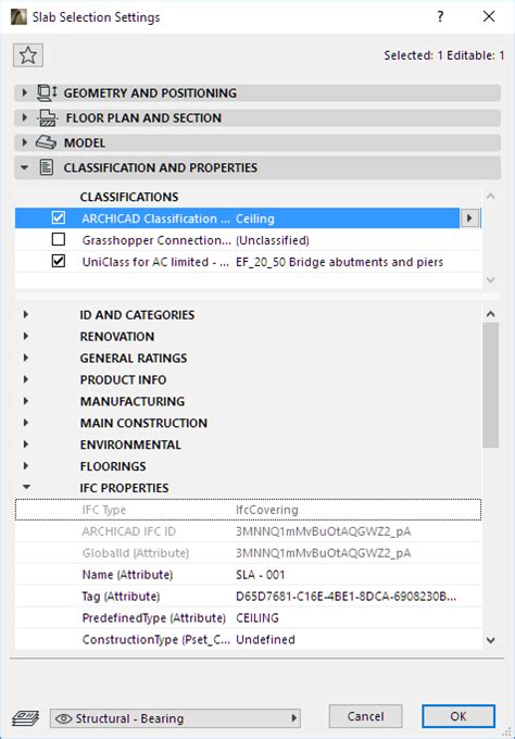 Classification For Ifc