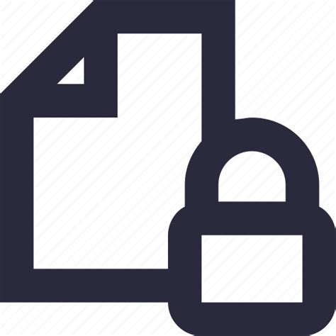 document encryption file access file security lock icon download