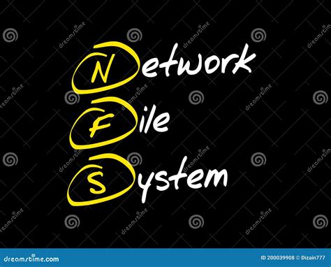 nfs network file system royalty free stock image