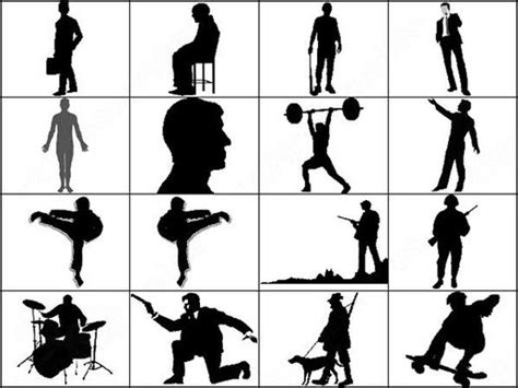 People Silhouettes Photoshop Brushes Silhouette People Photoshop