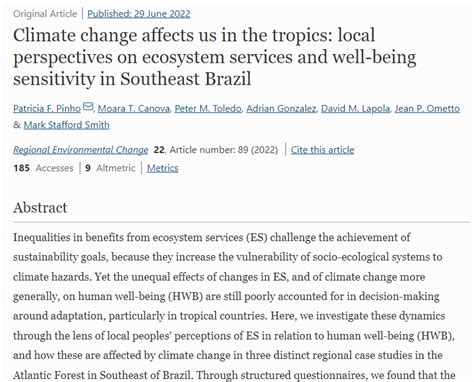 IPAM Amazônia Climate change affects us in the tropics local