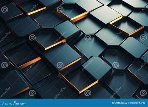 Gold Black Honeycomb Background Stock Illustration Illustration Of Black Luxury 301688662