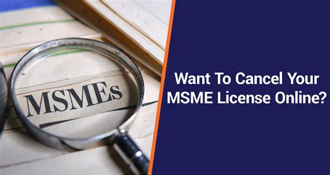 Udyam Registration Cancel Your MSME License Online Updated Process