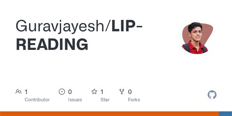 Github Guravjayesh Lip Reading