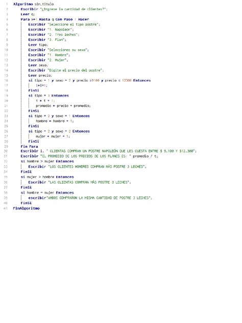 Ejercicio De Programación Pdf