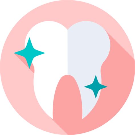 Clean Tooth Flat Circular Flat Icon