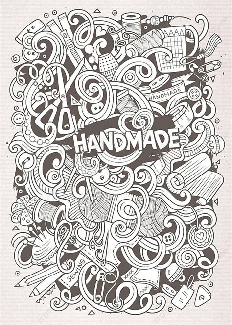 Cartoon Cute Doodles Hand Drawn Handmade Illustration Hand Drawn Pin