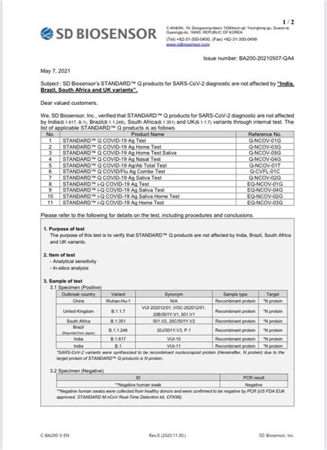 The Standard Q Covid 19 Trulaboratories Corporation