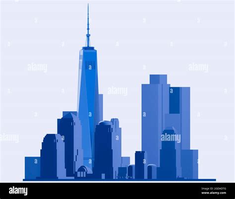 One World Trade Center Complex One Wtc Freedom Tower Silhouette