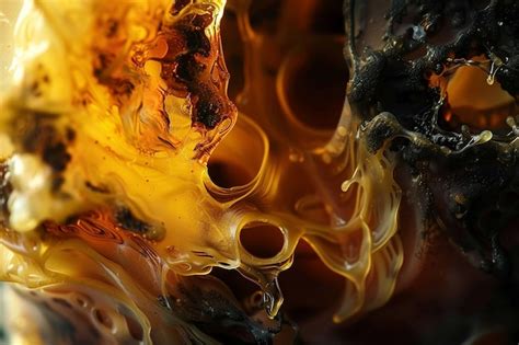 Premium Photo Macro Shot Of Patterns Formed By Melting Wax Candles