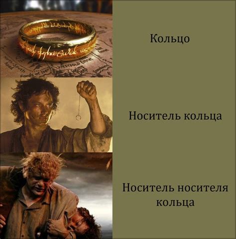 ﻿Кольцо Носитель кольца Носитель носителя кольца Lord Of The Rings