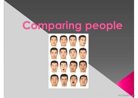 Comparing People English Esl Powerpoints