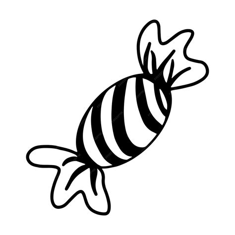 Lots Of Candy Clipart Black