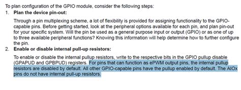 Tms320f28022 Q1 Is Gpio Pin Must To Enable Pullup C2000 Microcontrollers Forum C2000™︎