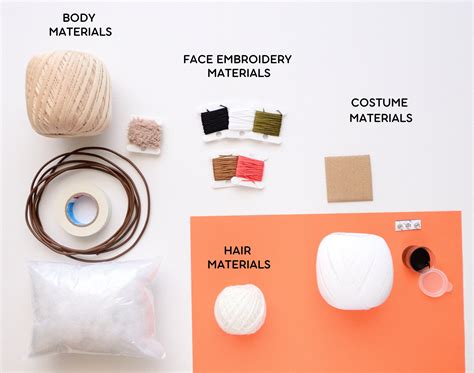 Craft Kit For Crocheting Wireframe Doll In Ghost Costume Diy Kit
