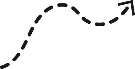 Hand Drawn Dotted Arrow Shape 22219560 Png