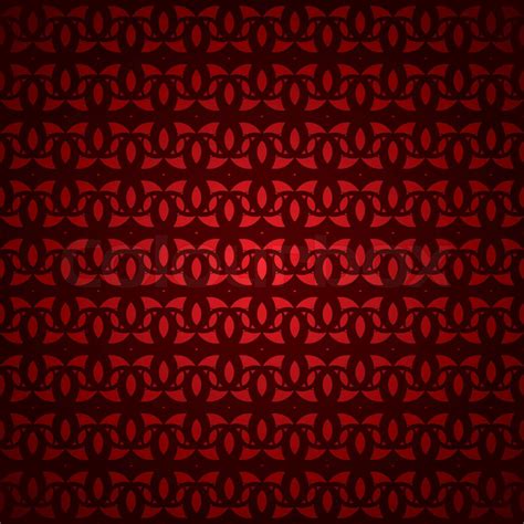 Red And Black Interlinked Seamless Repeat Background Pattern Stock
