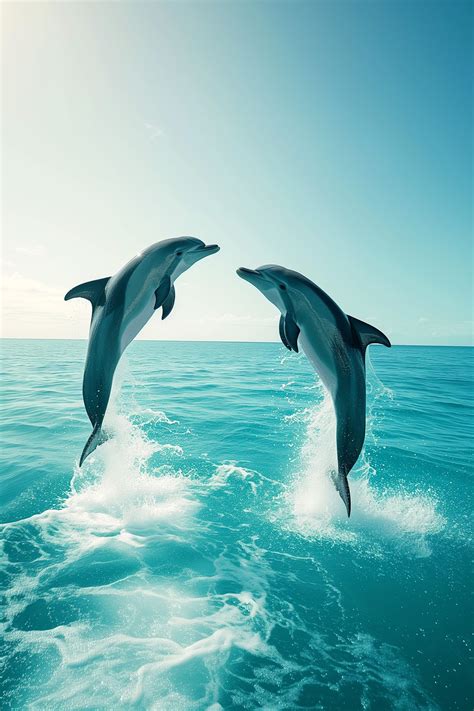 Download Ai Generated Dolphins Sea Royalty Free Stock Illustration