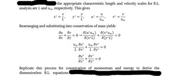 Answered The Appropriate Characteristic Length And Velocity Scales For