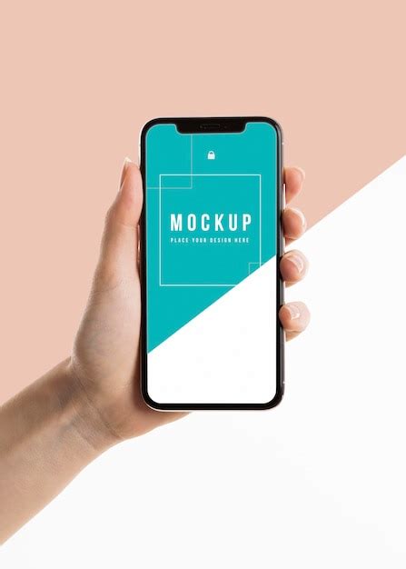 Free Psd Hand Holding A Smartphone Mock Up