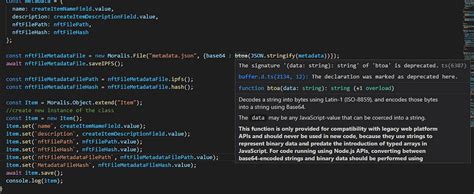 Solved Btoa Depricated New Syntax For Getting Base 64 Technical