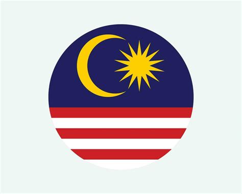 Malaysia Round Country Flag Malaysia Circle National Flag Malaysia
