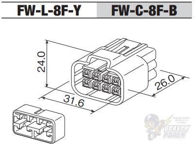 8 Pin Rfw 090 Female Sealed Connector Eastern Beaver Inc