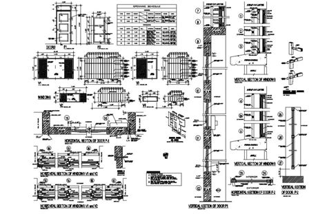 Door Installation Joints Cad Drawing Details Dwg File Cadbull